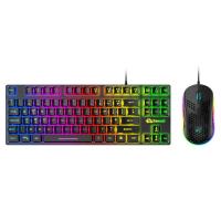 T2 luminous keyboard and mouse set computer console game mechanical ...