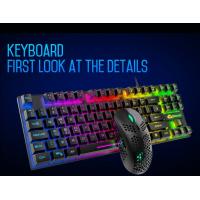 T2 luminous keyboard and mouse set computer console game mechanical ...