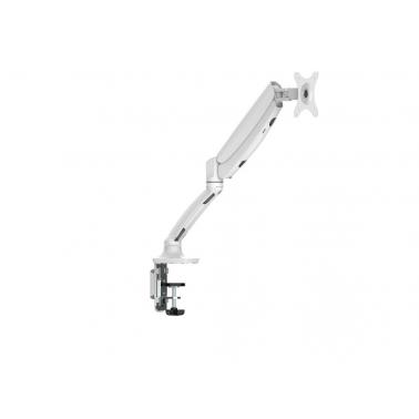 Loctek 17"-30" Single Gas Spring Monitor Stand - Aluminum White ...