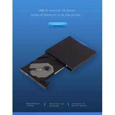 USB2.0 external DVD recorder optical drive notebook computer mobile DVD ...
