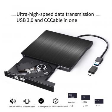 USB 3.0 DVD burner external optical drive type c connection - Umart.com.au