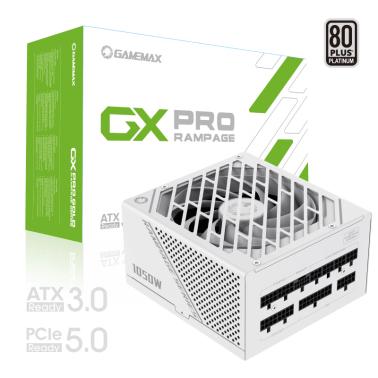 Gamemax GX-1050 PRO White 1050W 80+Platinum Power Supply ATX3.0 PCIE5.0 ...