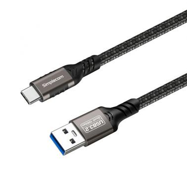 Simplecom USB-A to USB-C Data and Charging Cable 1m (CAU510) - Umart.com.au