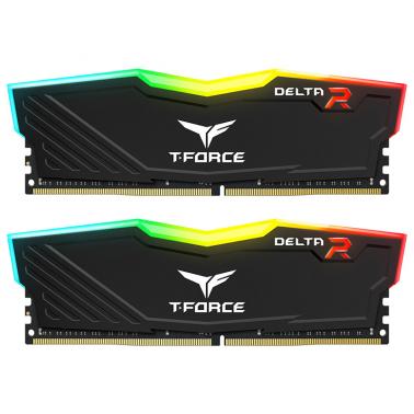Team 32GB(2x16GB) TF3D432G3200HC16FDC01 T-Force Delta RGB 3200MHz DDR4 ...