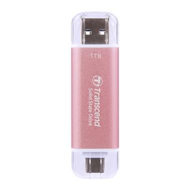 Transcend 1TB Type-C/A 10Gbps External SSD - Pink - Umart.com.au