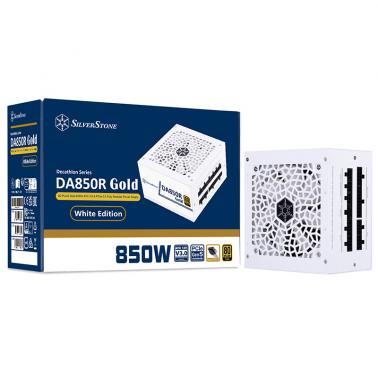 SilverStone 850W ATX 3.0 80+ Gold Power Supply - White (SST-DA850R-GMA ...
