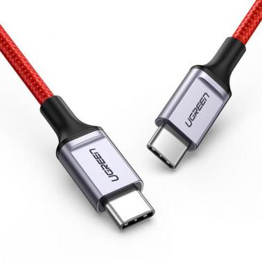 UGreen USB-C Male to USB-C Male Red Braided Cable 1m (60186) - Umart.com.au