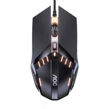 AOC MS120 7 Colours RGB Wired Gaming Mouse - Black - Umart.com.au
