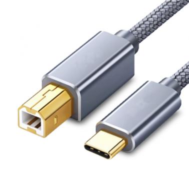 Generic USB Type-C to USB Type-B 2.0 Cable 2m (CB-TC-USB(B)) - Umart.com.au