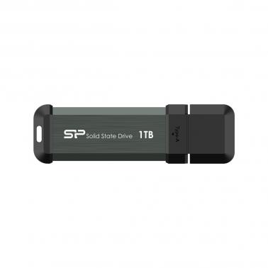 Silicon Power 1TB MS70 USB 3.2 Flash Drive - Gray, R/W up to 1,050/850 ...