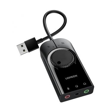 UGREEN USB External Stereo Sound Adapter 1m (Black) - Umart.com.au