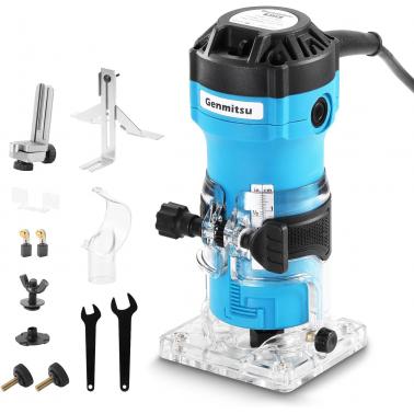Genmitsu 1HP 65mm Diameter Palm Trimmer Router, 30000 RPMCompact Router ...