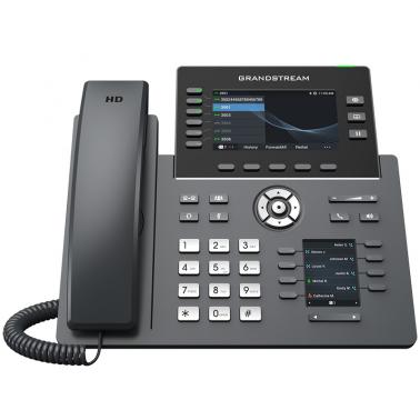 Grandstream 6 Lines 6 SIP Accounts 4.8in + 2.4in Screen PoE IP Phone ...