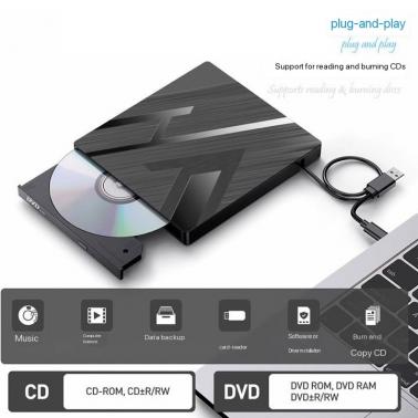 External USB DVD Drive Pennote Desk Machine CD Mobile Drive Type-c ...