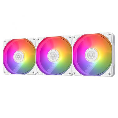 SilverStone 120mm ARGB PWM Fan - 3 Pack White (SST-AN120W-ARGB-3PK ...