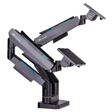 Thermaltake Dual RGB Gas Spring Monitor Arm (GEA-MSR-DMSBLK-01) - Umart ...