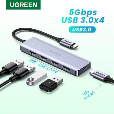 UGREEN 4-Port USB3.0 Hub with USB-C Power Supply - Umart.com.au