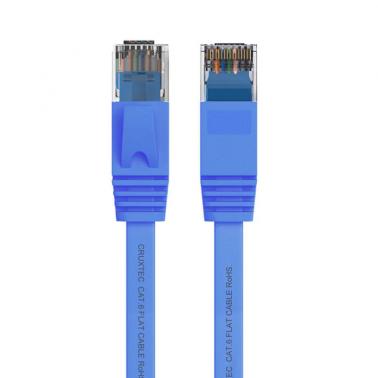 Cruxtec Flat CAT6 10GbE Ethernet Cable 10m - Blue (FC6-100-BL) - Umart ...