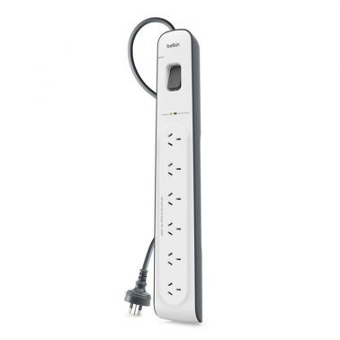 Belkin SurgeMaster 6 Outlet Surge Protection Strip with 2M Power Cord ...