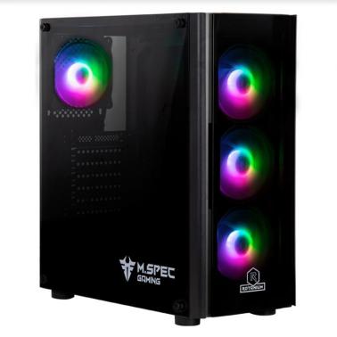 Rotanium Temper-TG303 RGB Tempered Glass ATX Gaming Case (Temper-TG303 ...