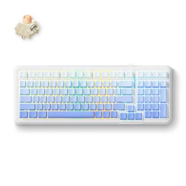 MCHOSE K99 RGB Glacier Gradient Wireless Mechanical Keyboard - Icy ...