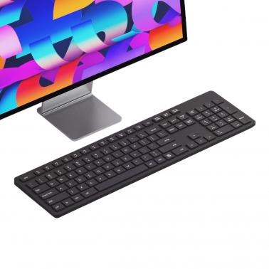 Wireless Keyboard, 2.4G USB External Silent Cordless Keyboard For ...