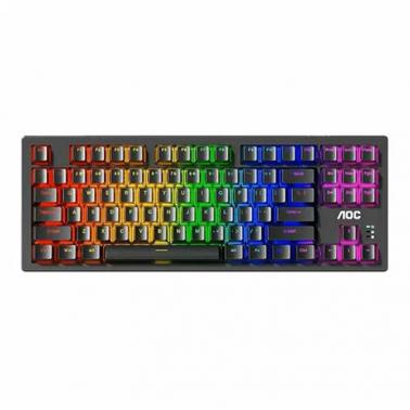 AOC GK230 Black USB RGB Gaming Mechanical Keyboard with Blue Switch (KM ...