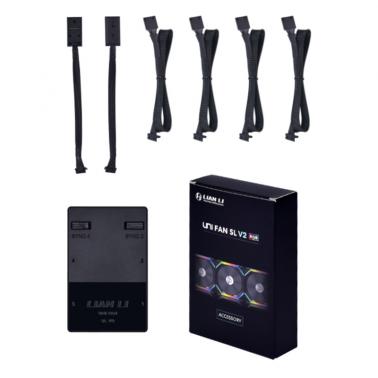 Lian Li Uni Hub SLV2 Fan Controller - Black (12SLV2-CONT3B) - Umart.com.au