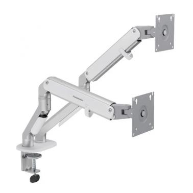 Humanmotion Dual Screen Aluminum Steel Monitor Arm for up to 17in-32in ...