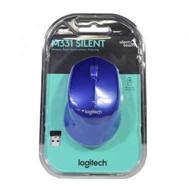 Logitech M331 Silent Plus Wireless Optical Mouse - Blue (910-004915 ...