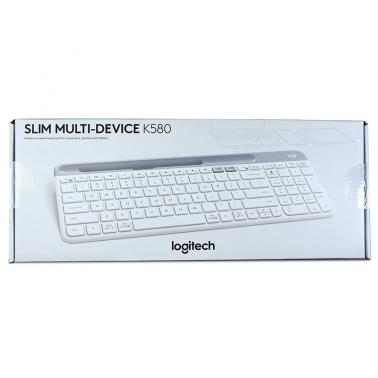 Logitech K580 Slim Multi-Device Wireless Keyboard - White (920-009211) - Umart.com.au