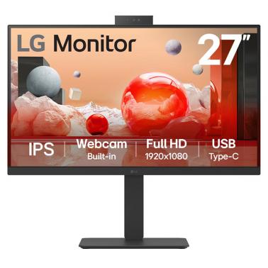 LG 27in FHD IPS 100Hz USB-C Webcam Monitor (27BA850-B) - Umart.com.au
