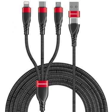 Rockrose Hercules Movefree 3A Max 5-In-1 Fast Charging Cable USB-A ...