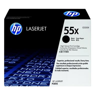 HP 55X High Yield Black Original LaserJet Toner Cartridge (CE255X ...
