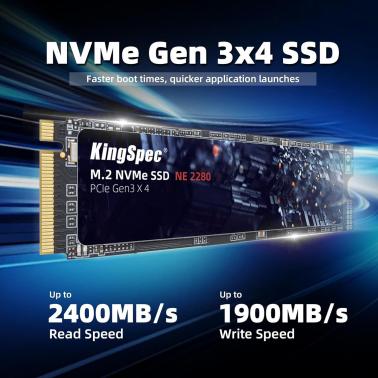 SSD 512GB PCIe Gen3x4 NVMe M.2 SSD 2280 Up to 2400MB/s Internal Solid ...