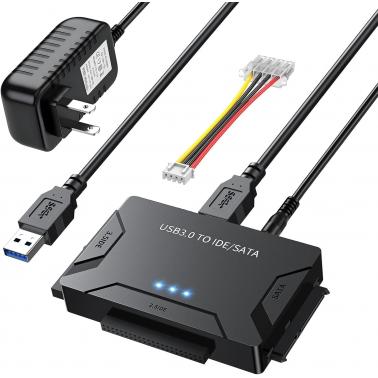 USB 3.0 to SATA/IDE Adapter, Hard Drive Reader and Data Recovery ...