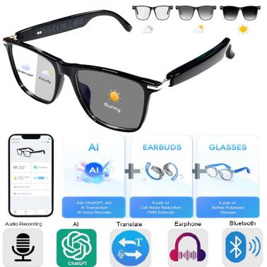 AI Real-time Translation Smart Glasses with ChatGPT 164 Language ...