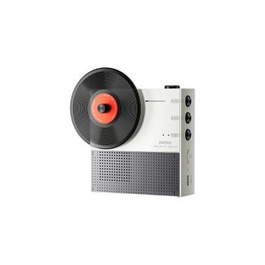 REMAX RB-M79 White Retro Record Portable Speaker, 360° Surround Stereo ...