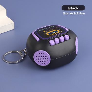 Nostalgic Retro Radio Keychain Mini Recorder Pendant Children's Toy ...