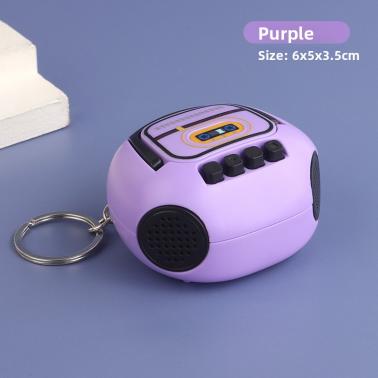 Nostalgic Retro Radio Keychain Mini Recorder Pendant Children's Toy ...
