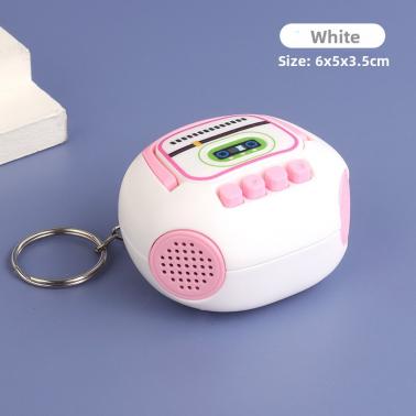 Nostalgic Retro Radio Keychain Mini Recorder Pendant Children's Toy ...