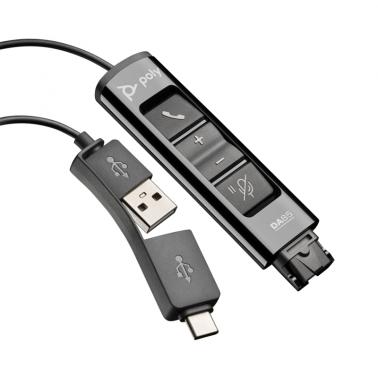 HP Poly DA85 USB to QD Black Adapter TAA (786C7AA) - Umart.com.au