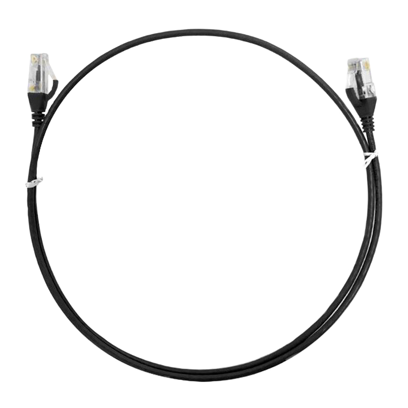 8ware CAT6 Premium RJ45 UTP Ultra Thin Slim Network Cable - 20m Black ...