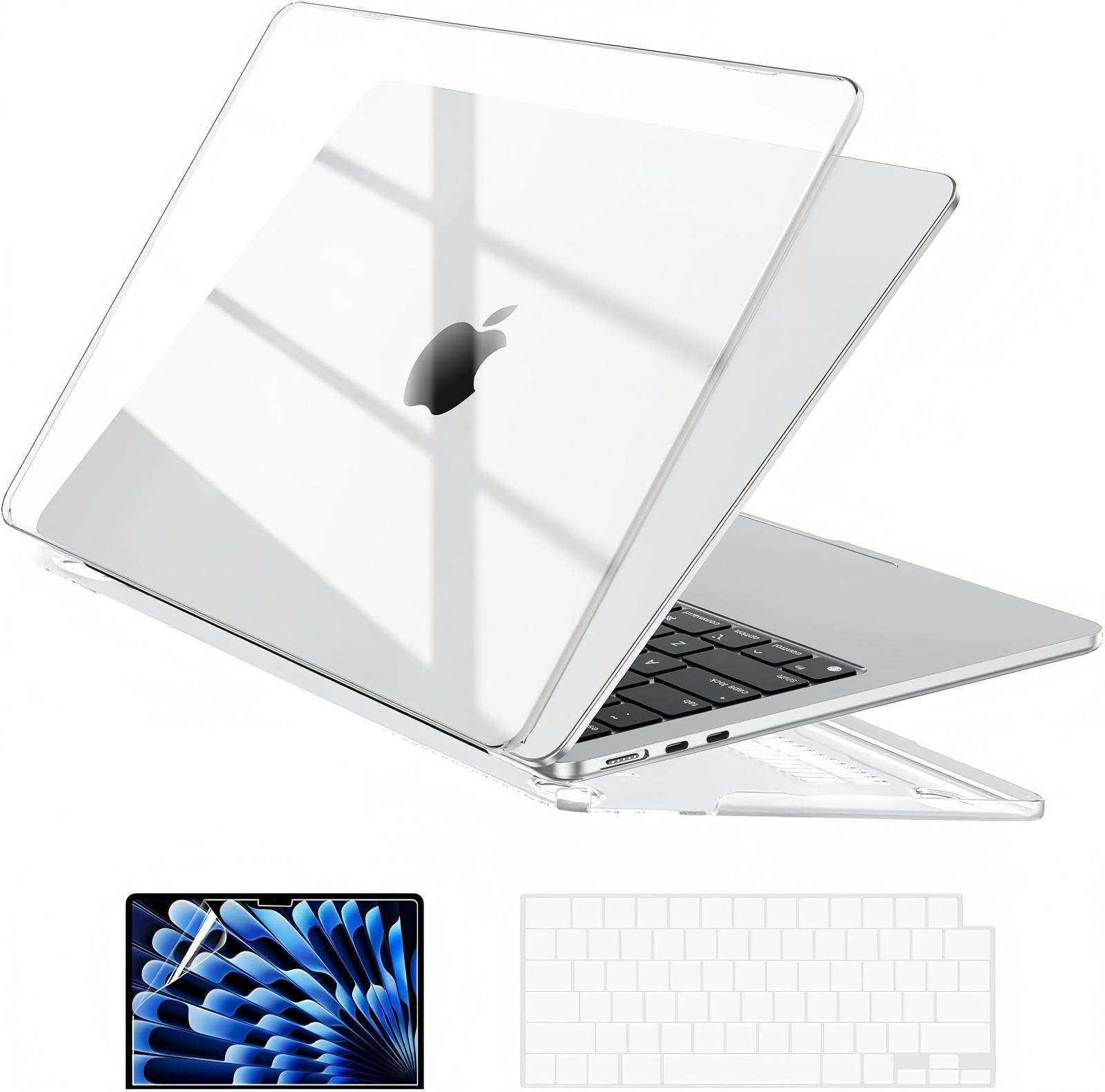 MacBook Air 13 inch Case 2026-2022 M4 A3240 M3 A3113 M2 A2681, Clear ...